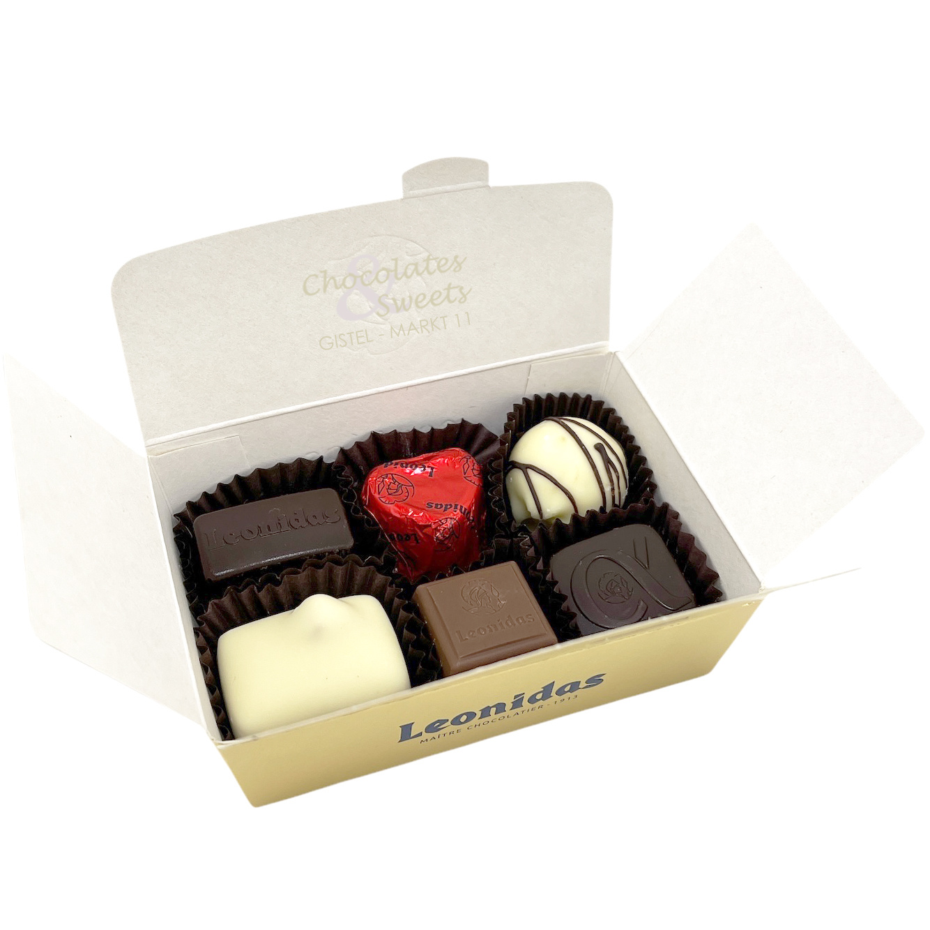 Leonidas Mini-box with 6 chocolates - Leonidas Online Shop Gistel (BE)