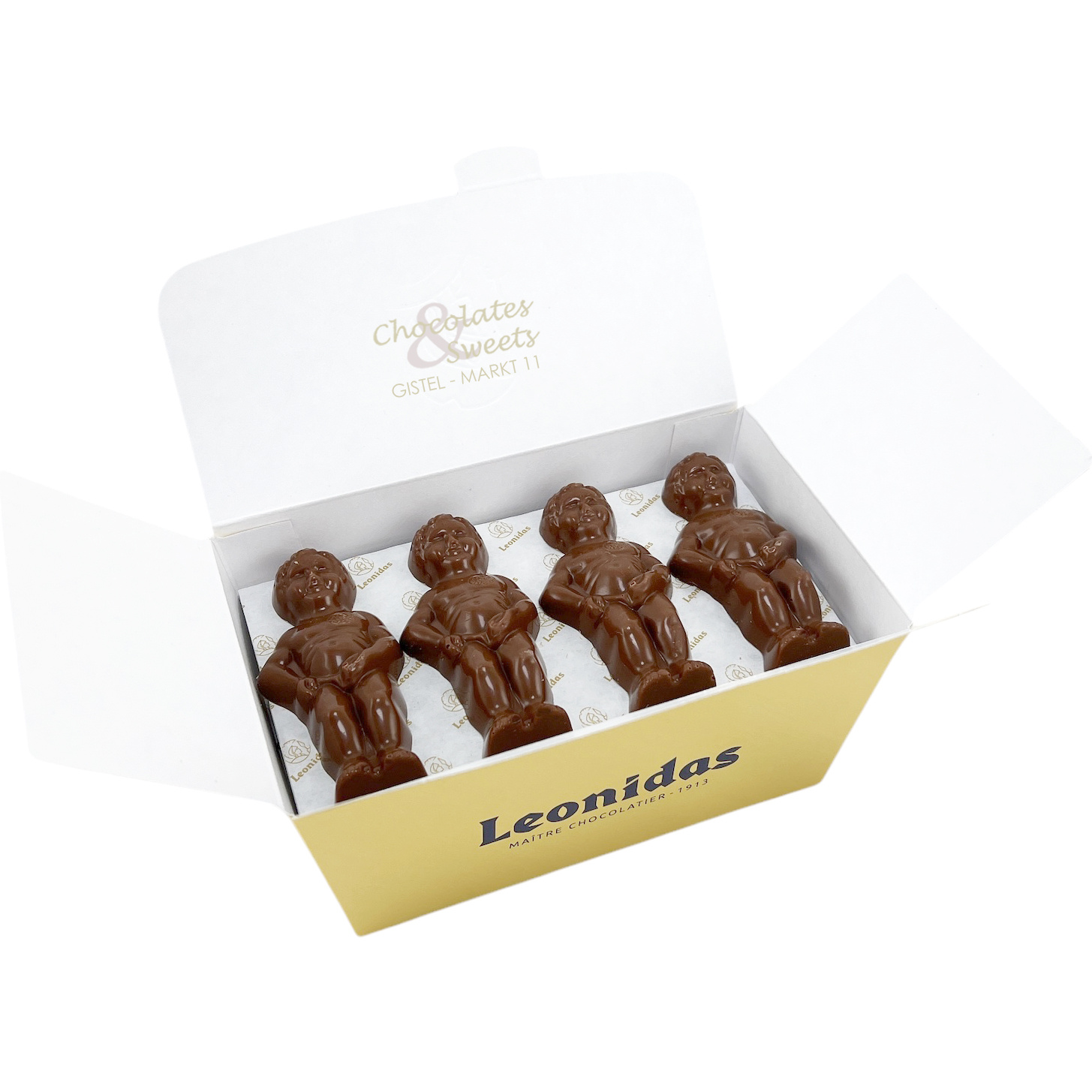Leonidas en Ligne | 15 Manneken Pis de Bruxelles (chocolat au lait ...
