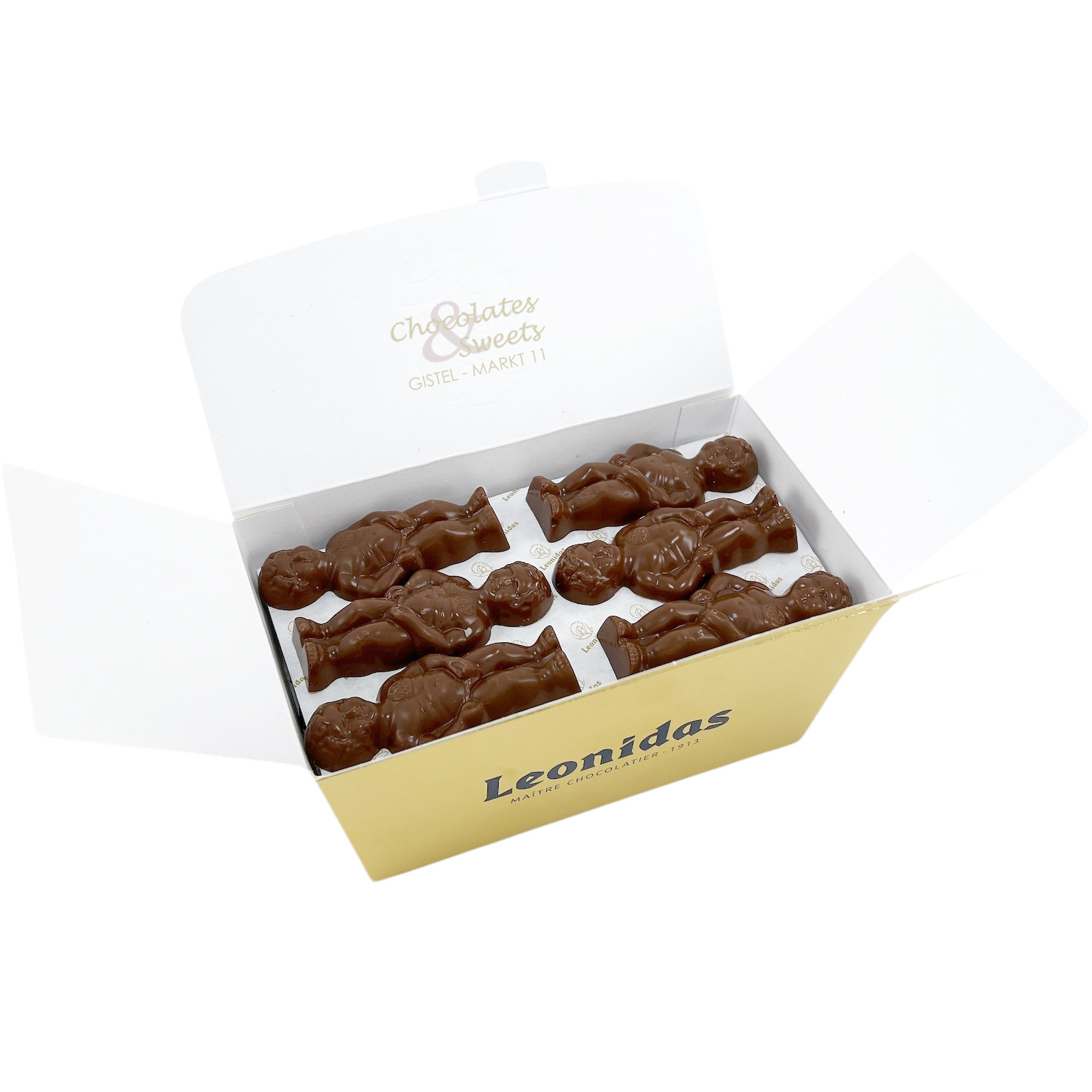Leonidas Online Shop | 25 Brussels Manneken Pis (milk chocolate ...