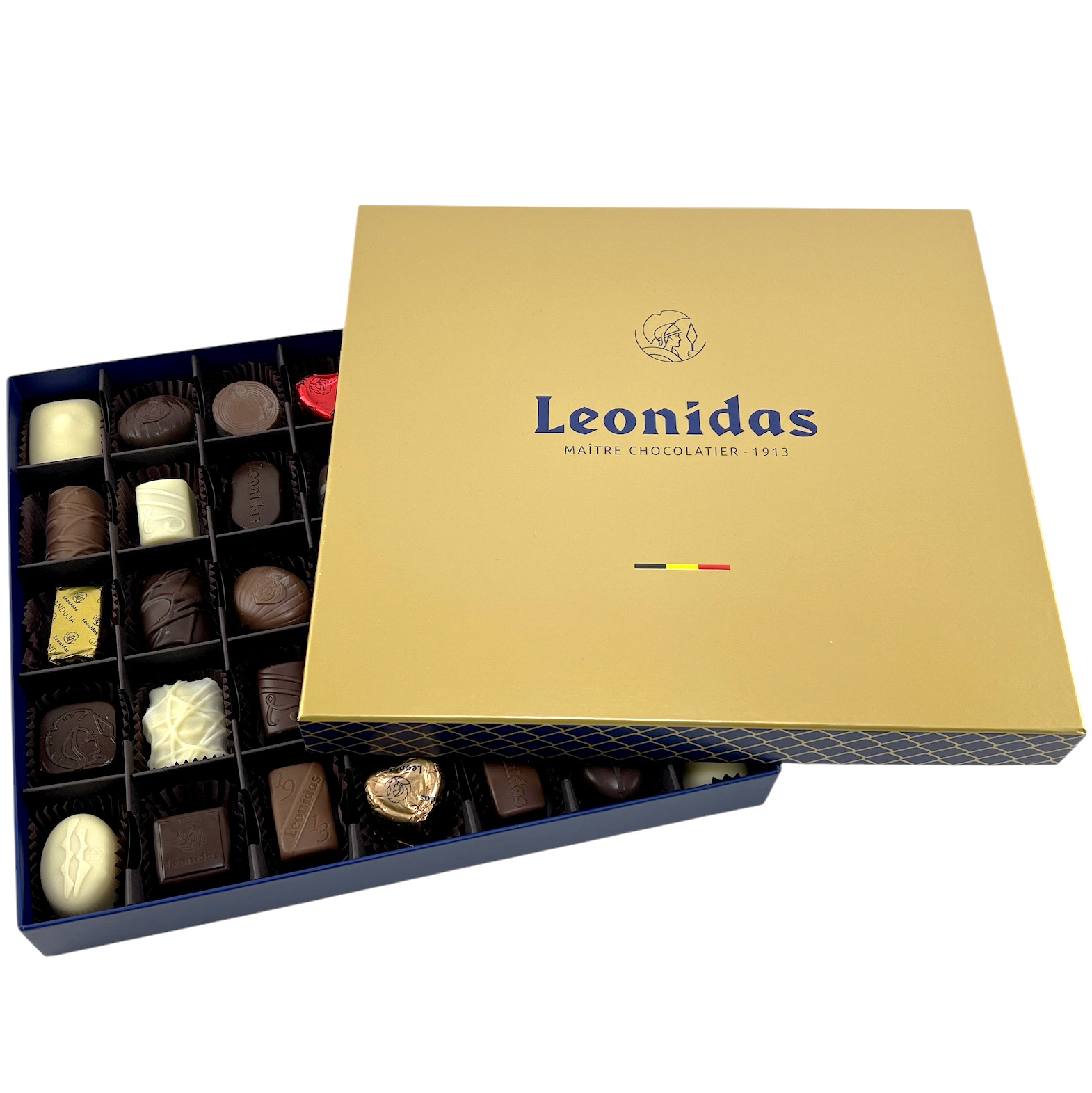 Leonidas Online Shop | Golden luxury box (35 chocolates) - Leonidas ...