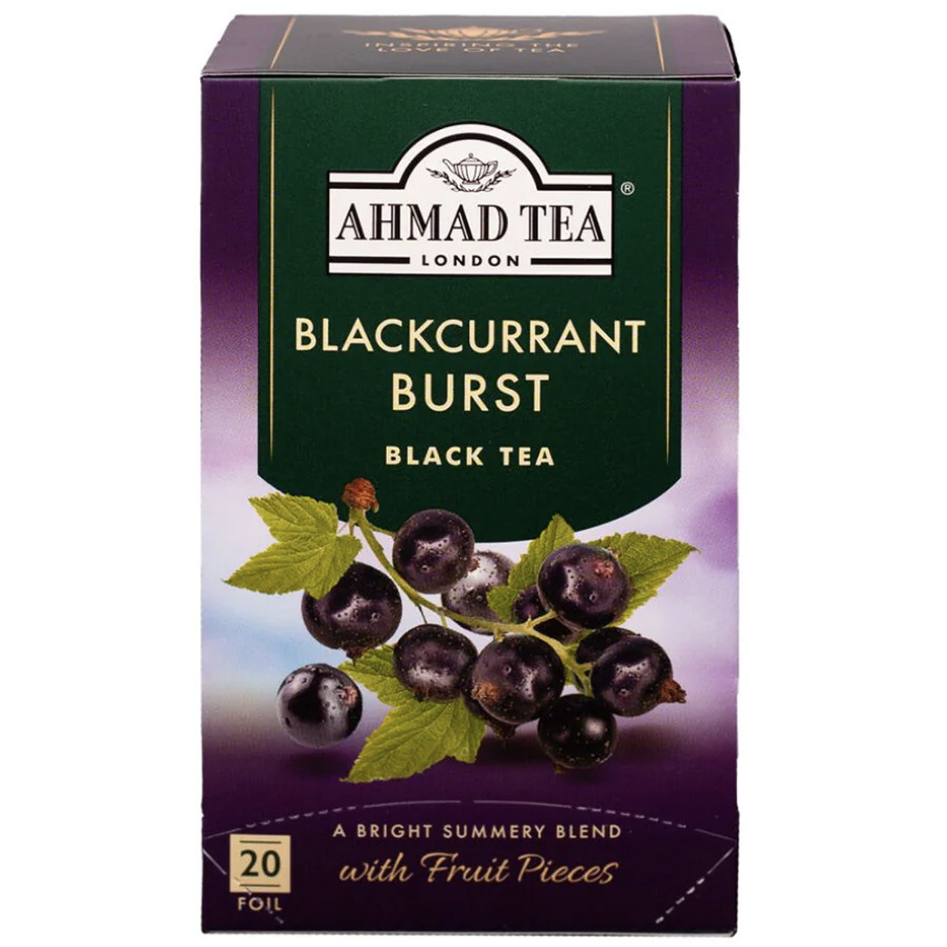Ahmad Tea | Blackcurrant Tea (20 tea bags) - Leonidas Online Shop ...