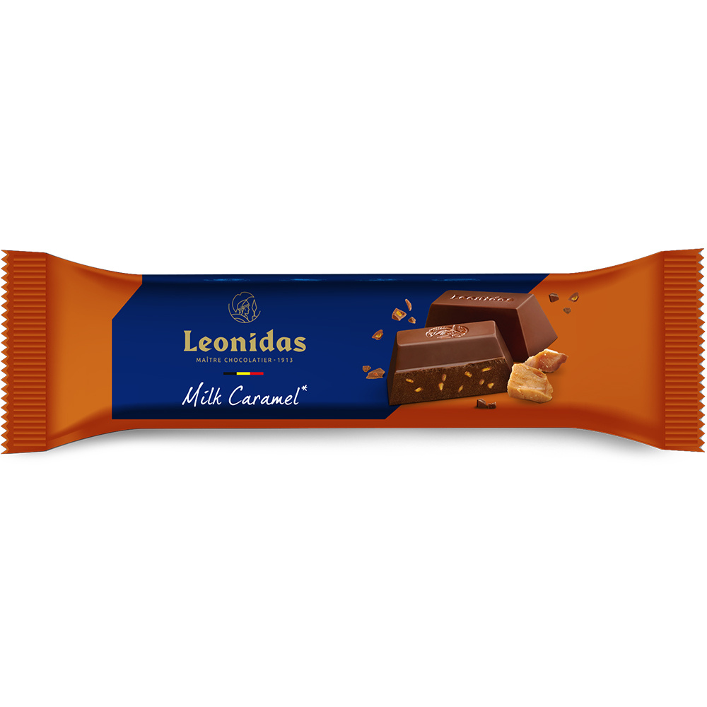 Leonidas Online Shop | Bâton Chocolat Au Lait 30% Au Caramel Salé 50g ...