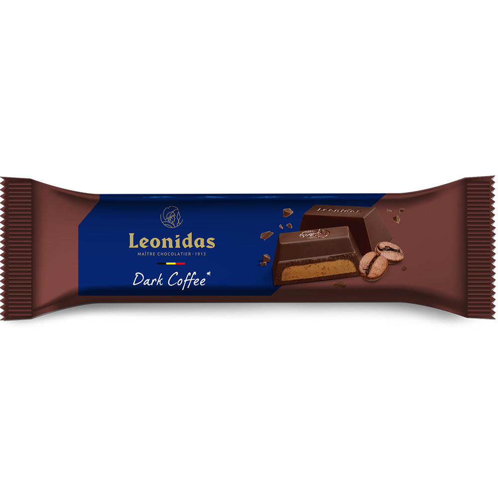 Leonidas Online Shop | Bar Dark 45% cocoa - Praliné Coffee 50g ...
