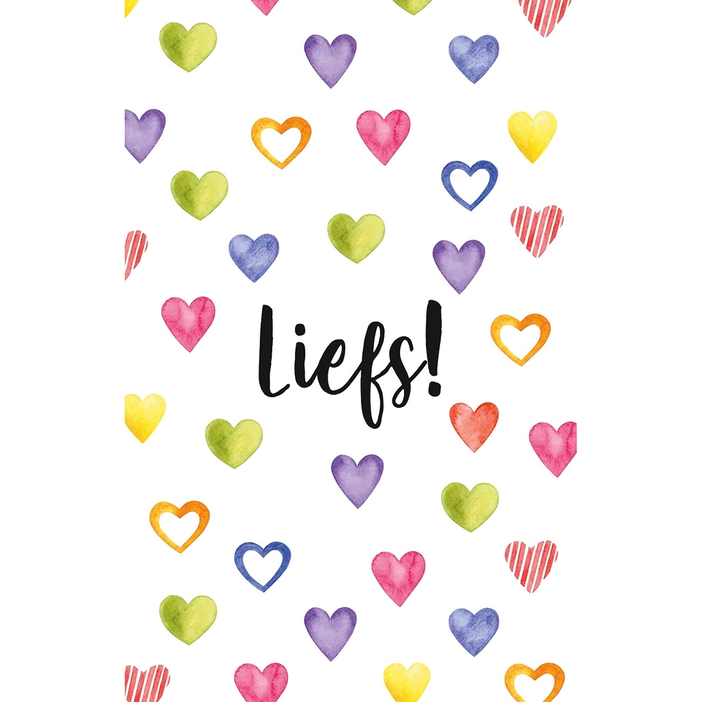 Wenskaart 'Liefs' (11x17cm) - Leonidas Online Shop Gistel