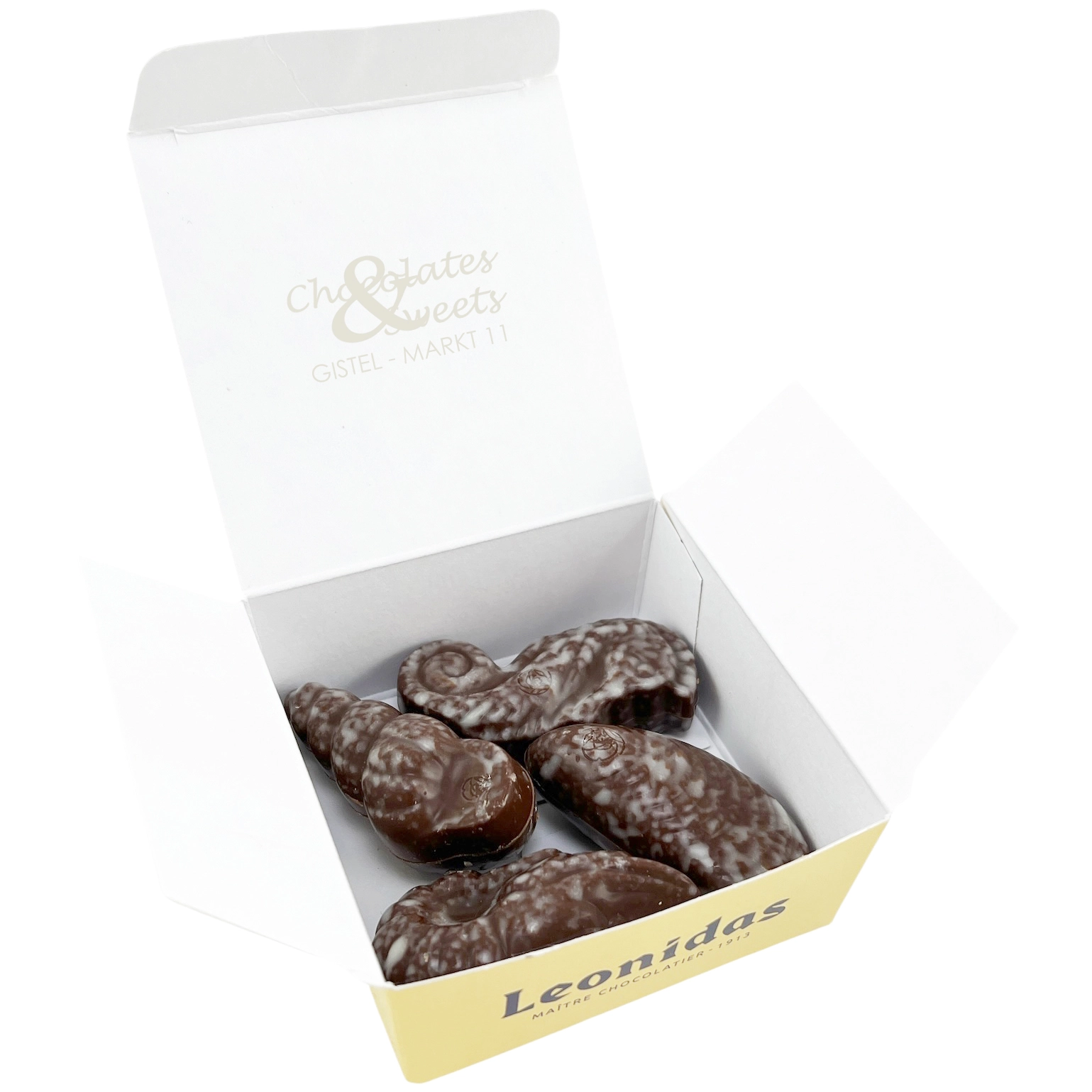 Leonidas Online Shop | Mini-box 4 seashells - Leonidas Online Shop ...