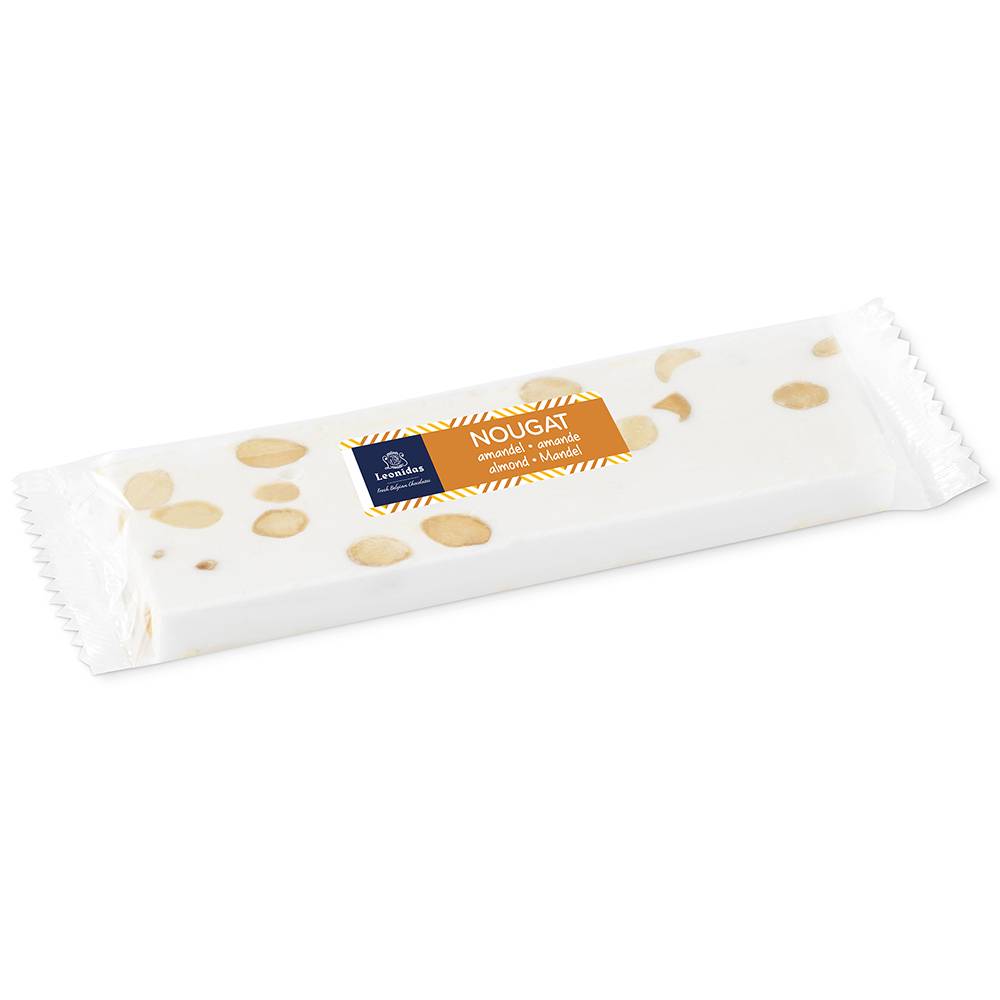 Leonidas Online Shop | Zachte Nougat reep met stukjes amandel 75g ...