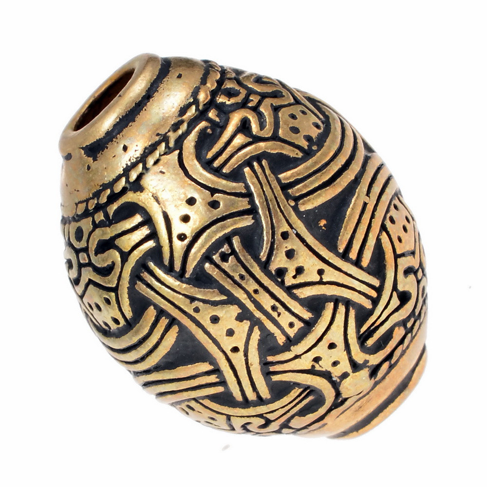 Viking bead Jellinge, bronze - CelticWebMerchant.co.uk