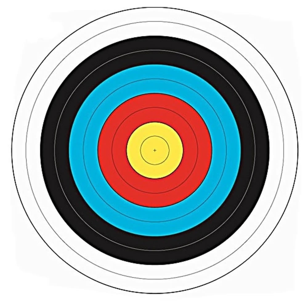 Paper target 40 x 40 cm - CelticWebMerchant.co.uk