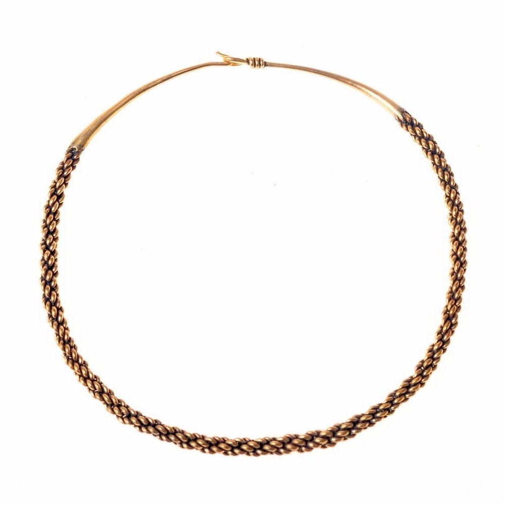 Viking torque Huscarl, bronze - CelticWebMerchant.co.uk