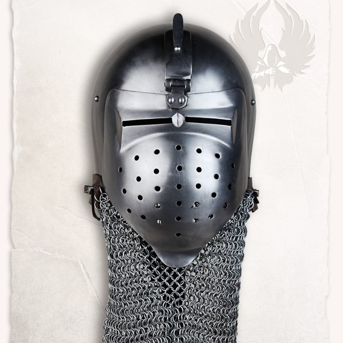Mytholon Klappvisor bascinet helmet Ottokar - CelticWebMerchant.co.uk