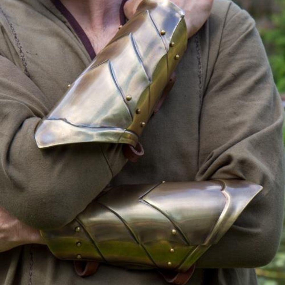 LARP Armour fantasy elven vambraces Illumine - CelticWebMerchant.co.uk