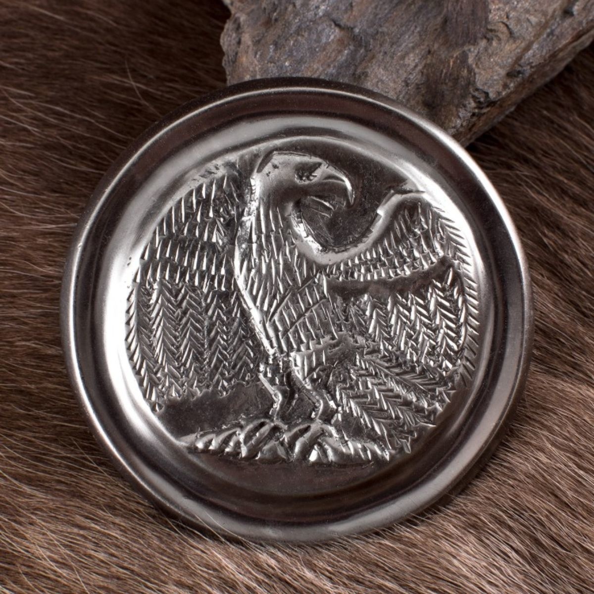 Roman phalera eagle silver color - CelticWebMerchant.co.uk