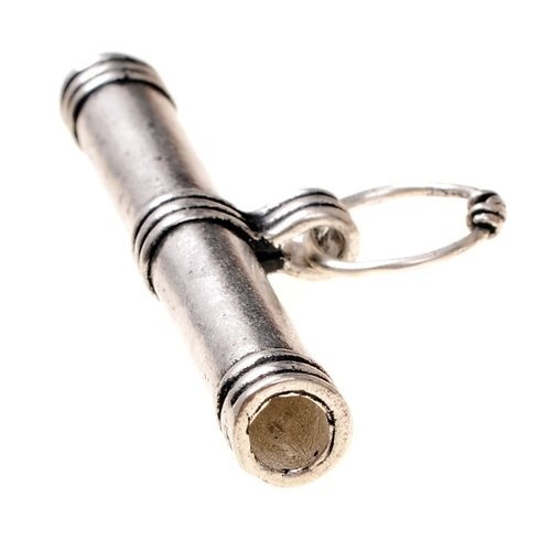 Viking needle case, silvered - CelticWebMerchant.co.uk