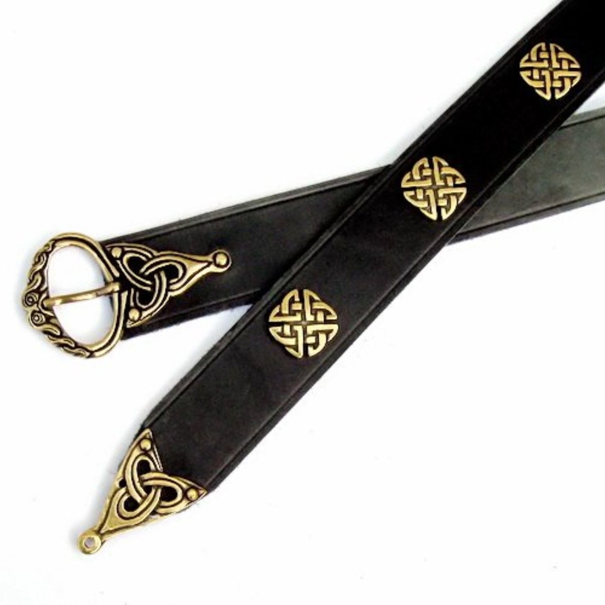 Belt Borre style deluxe, black - CelticWebMerchant.co.uk