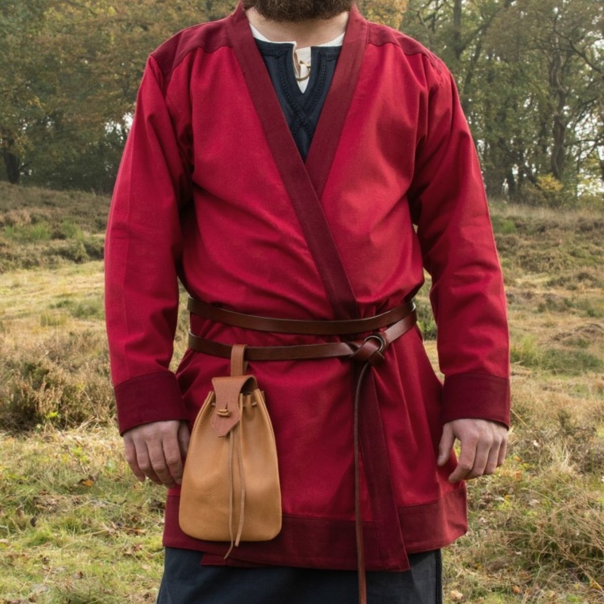 Early medieval kaftan Njord, red - CelticWebMerchant.co.uk
