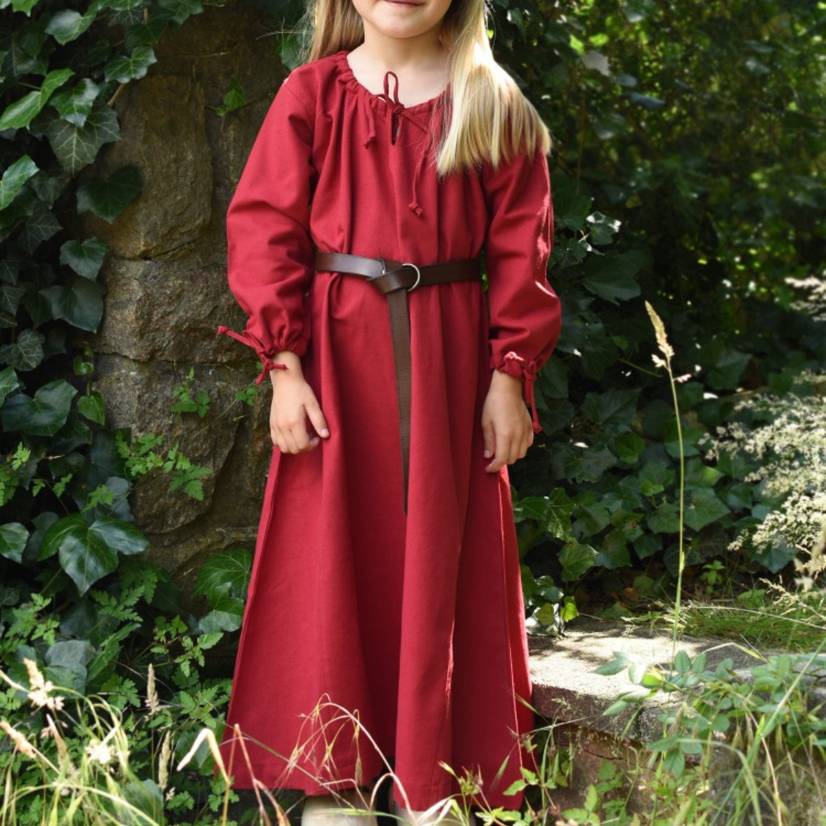 Kids dress Matilda, red - CelticWebMerchant.co.uk