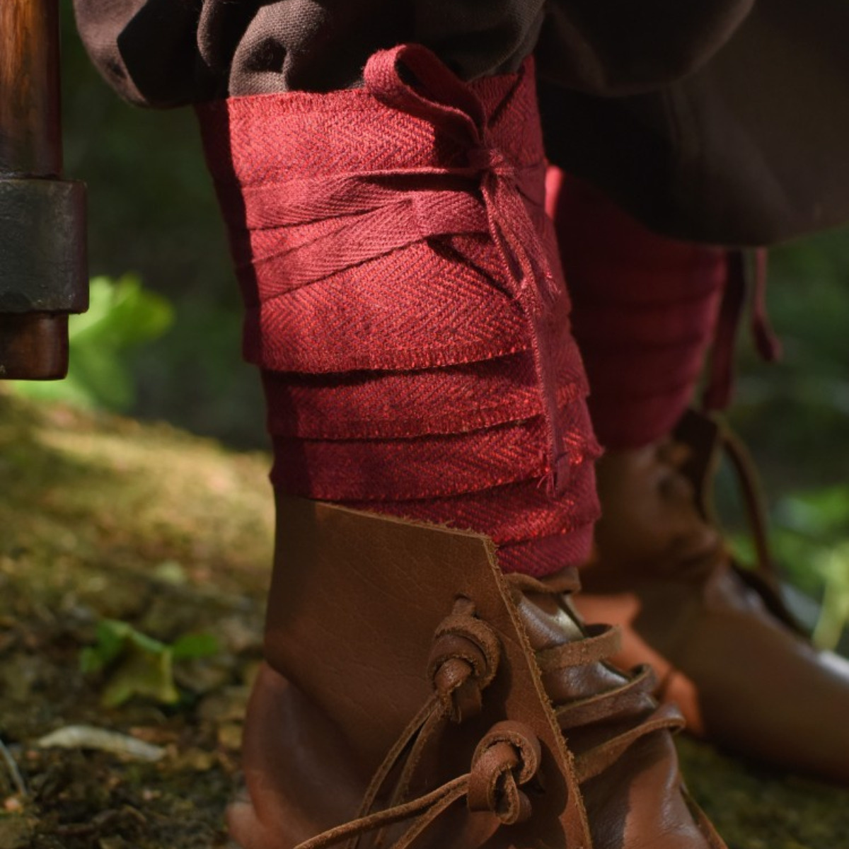 Leg wrappings for kids, red - CelticWebMerchant.co.uk