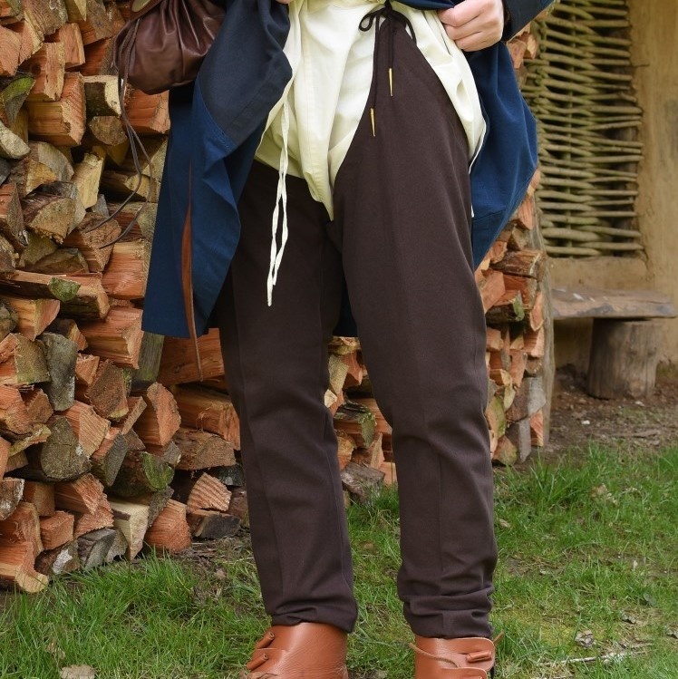 Medieval chausses with laces, brown - CelticWebMerchant.co.uk