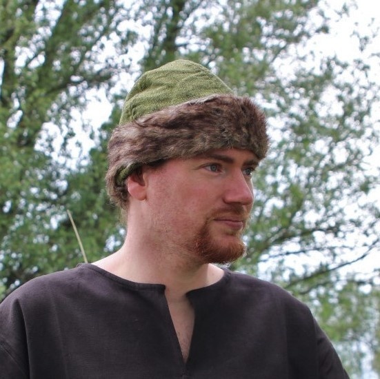 Birka Viking hat, green - CelticWebMerchant.co.uk