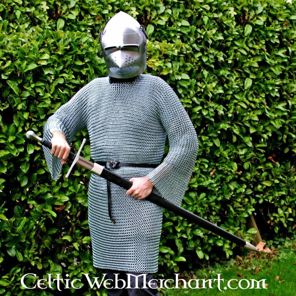 Long-sleeved hauberk, zinc-plated, 9 mm - CelticWebMerchant.co.uk