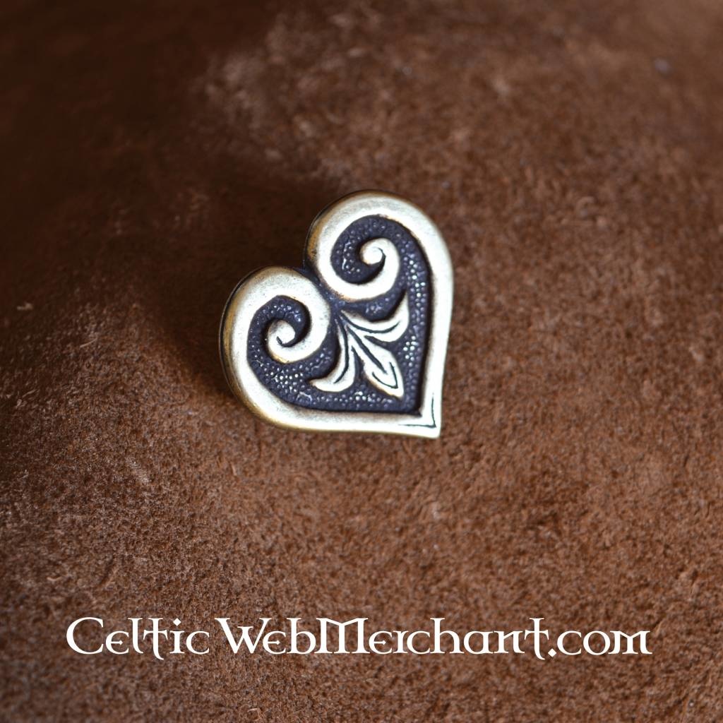 Heart-shaped Viking belt fitting - CelticWebMerchant.co.uk