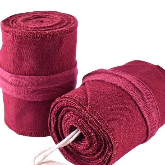 Leg wrappings Ubbe, red - CelticWebMerchant.co.uk