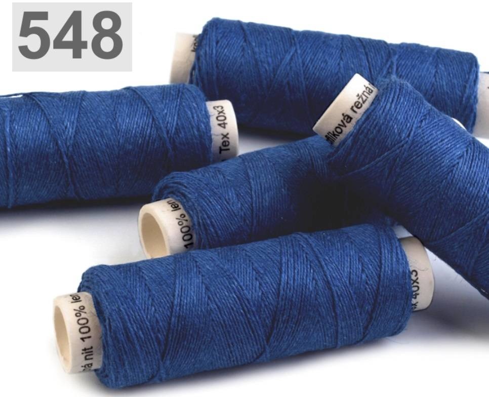 Linen yarn royal blue 50m - CelticWebMerchant.co.uk