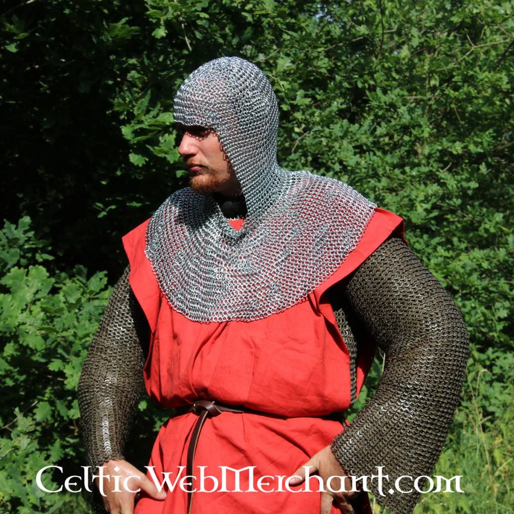 Chainmail coif mild steel - CelticWebMerchant.co.uk