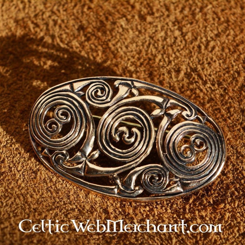 Pictic brooche with spirals - CelticWebMerchant.co.uk