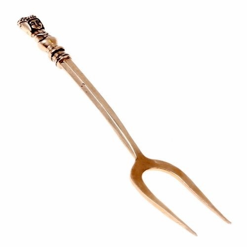 Medieval fork with girls head - CelticWebMerchant.co.uk