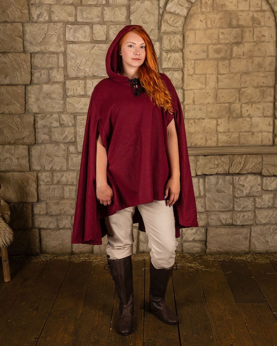 Cape Raven, wool, red - CelticWebMerchant.co.uk