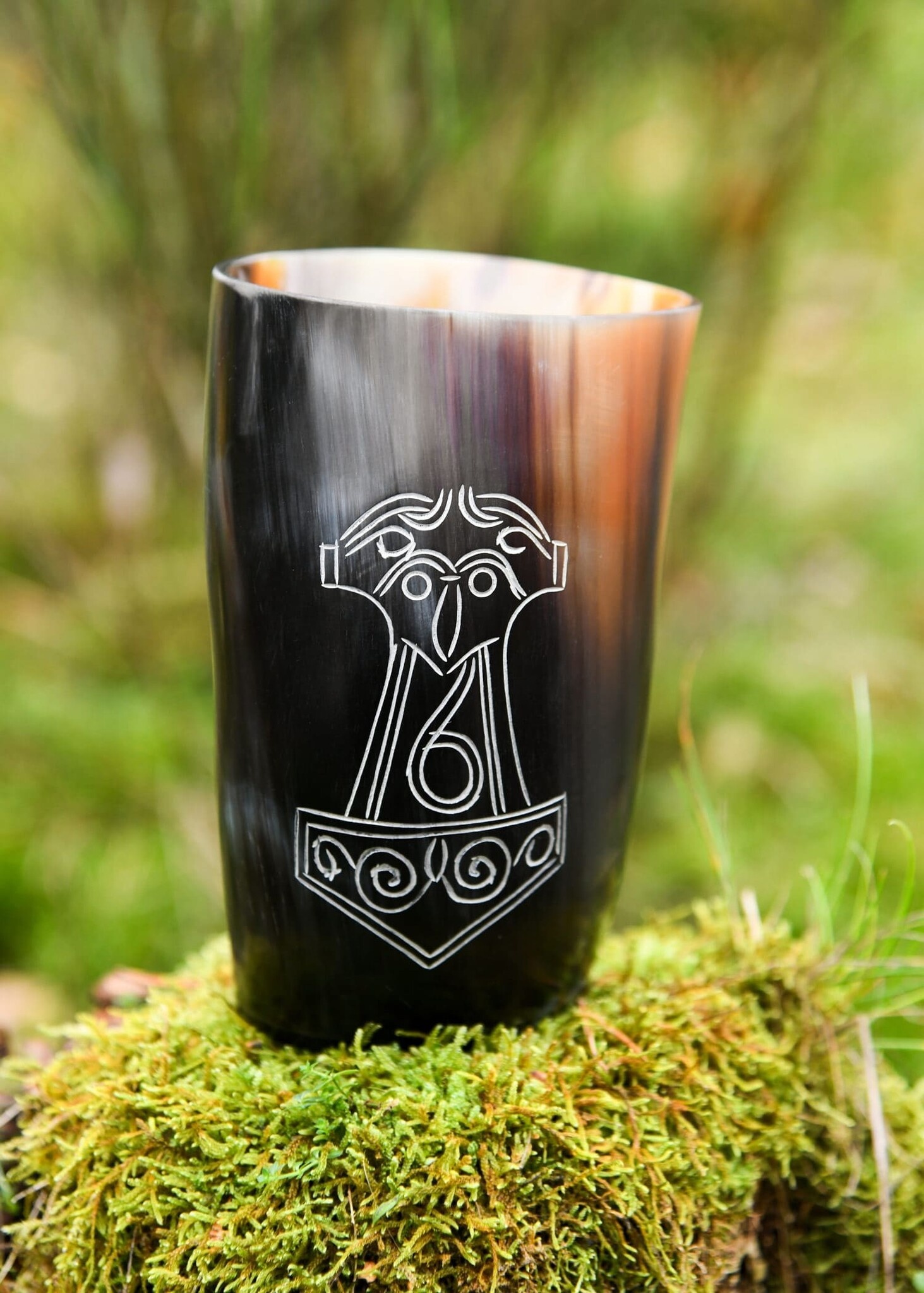 Horn drinking cup Mjolnir - CelticWebMerchant.co.uk