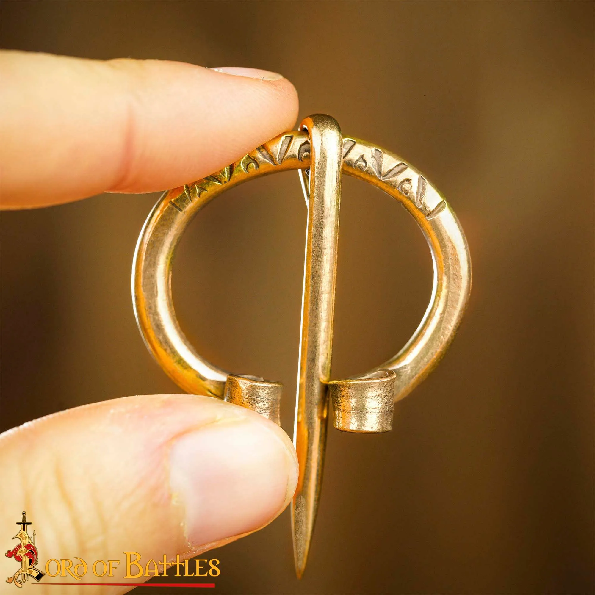 Early medieval brass horseshoe fibula - CelticWebMerchant.co.uk