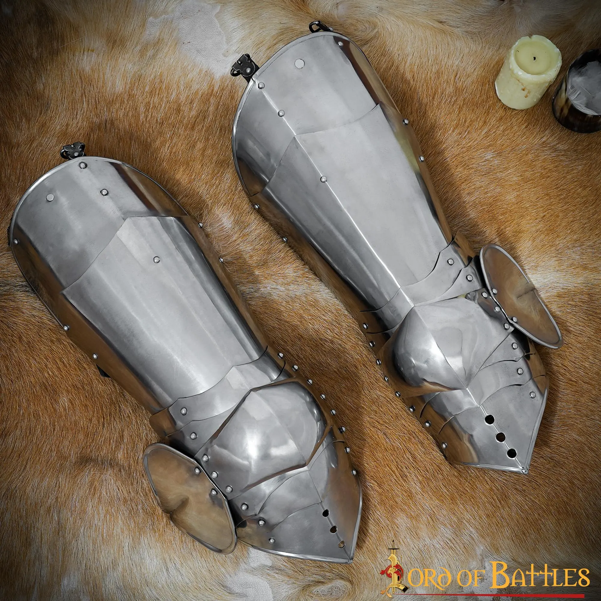 Gothic upper leg armor, 1.6 mm - CelticWebMerchant.co.uk