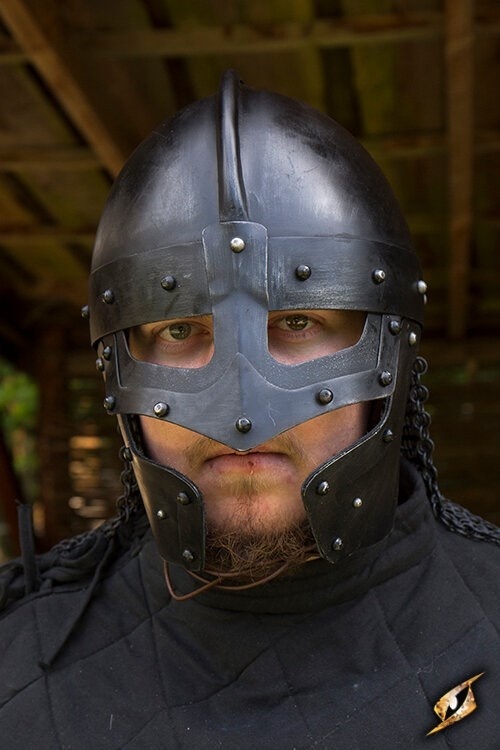 Viking spectacle helmet with chainmail - CelticWebMerchant.co.uk