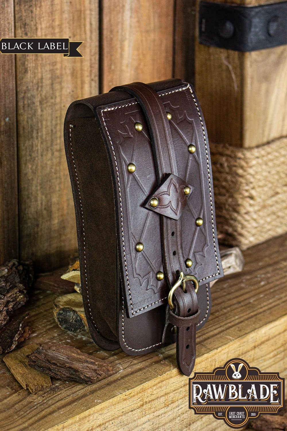 Rawblade Carcassone Pouch - Brown - CelticWebMerchant.co.uk