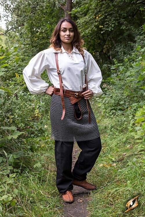 Chainmail skirt with belts - CelticWebMerchant.co.uk