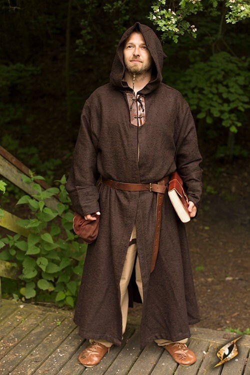 Medieval robe Benedict, brown - CelticWebMerchant.co.uk