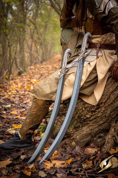 Curved LARP elven sword, 90 cm - CelticWebMerchant.co.uk