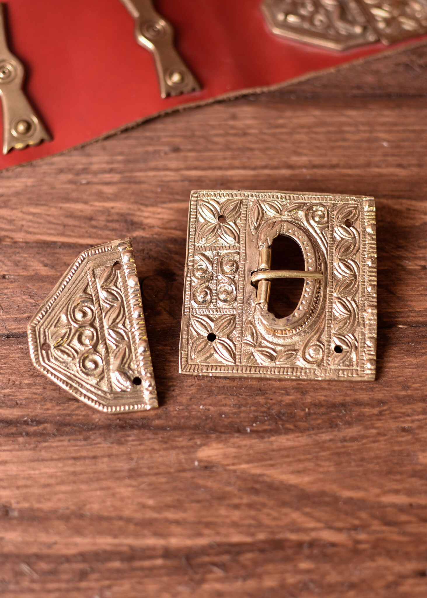 Late Roman buckle with fitting - CelticWebMerchant.co.uk