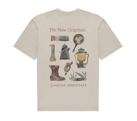 Camping Essentials Tee White/Sand - Baretta Den Haag - Denim Social ...