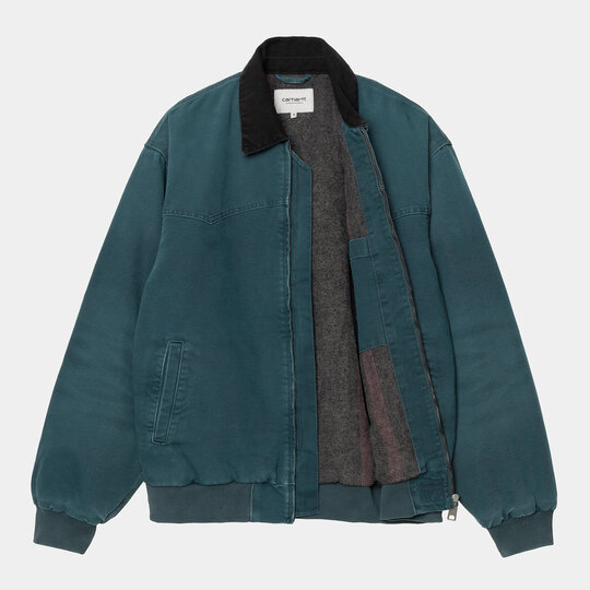 Carhartt WIP OG Santa Fe Jacket Deep Lagoon/Black - Baretta Den Haag ...