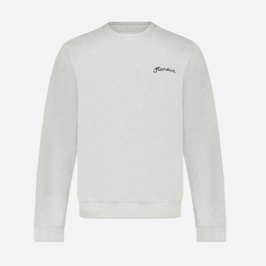 Flaneur Homme Signature Sweater Heather Cool Grey - Baretta Den Haag ...
