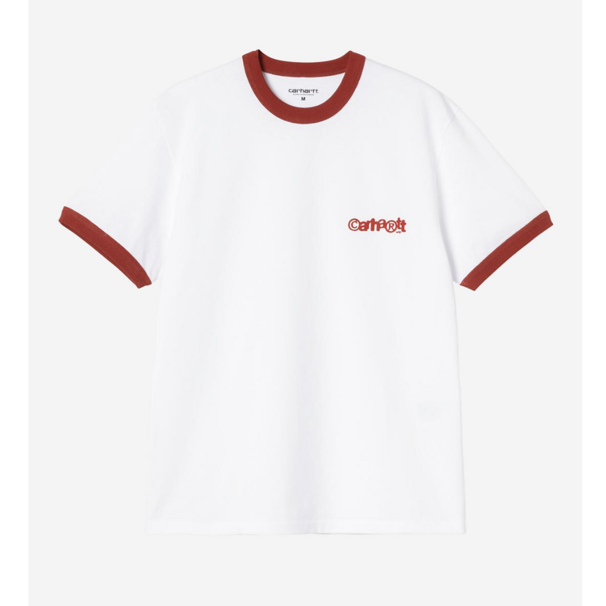 Carhartt WIP S/S Ip Ringer T-Shirt White/Red - Baretta Den Haag - Denim ...