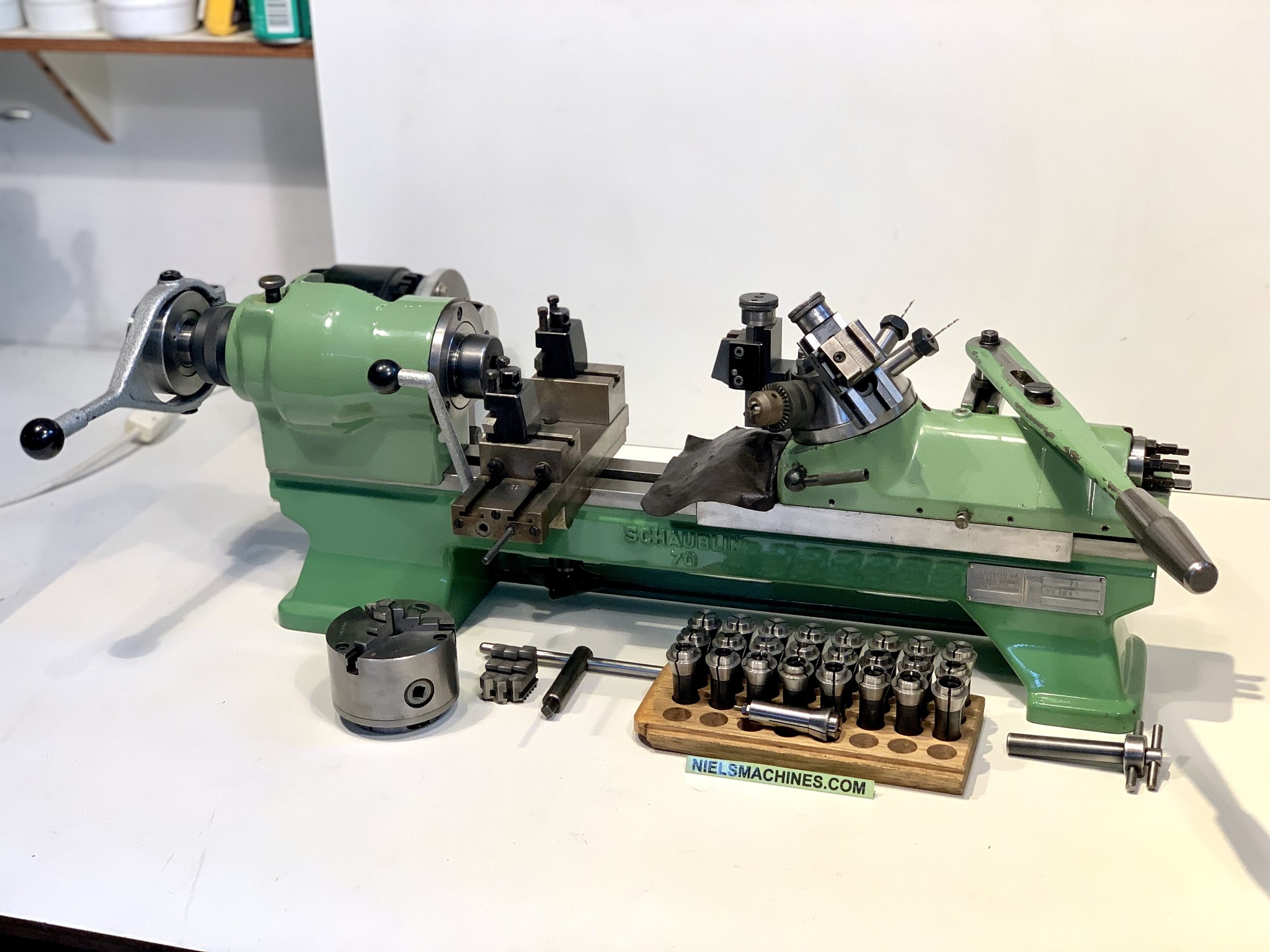 Schaublin 70 Lathe F16 with Accessories - Niels Machines