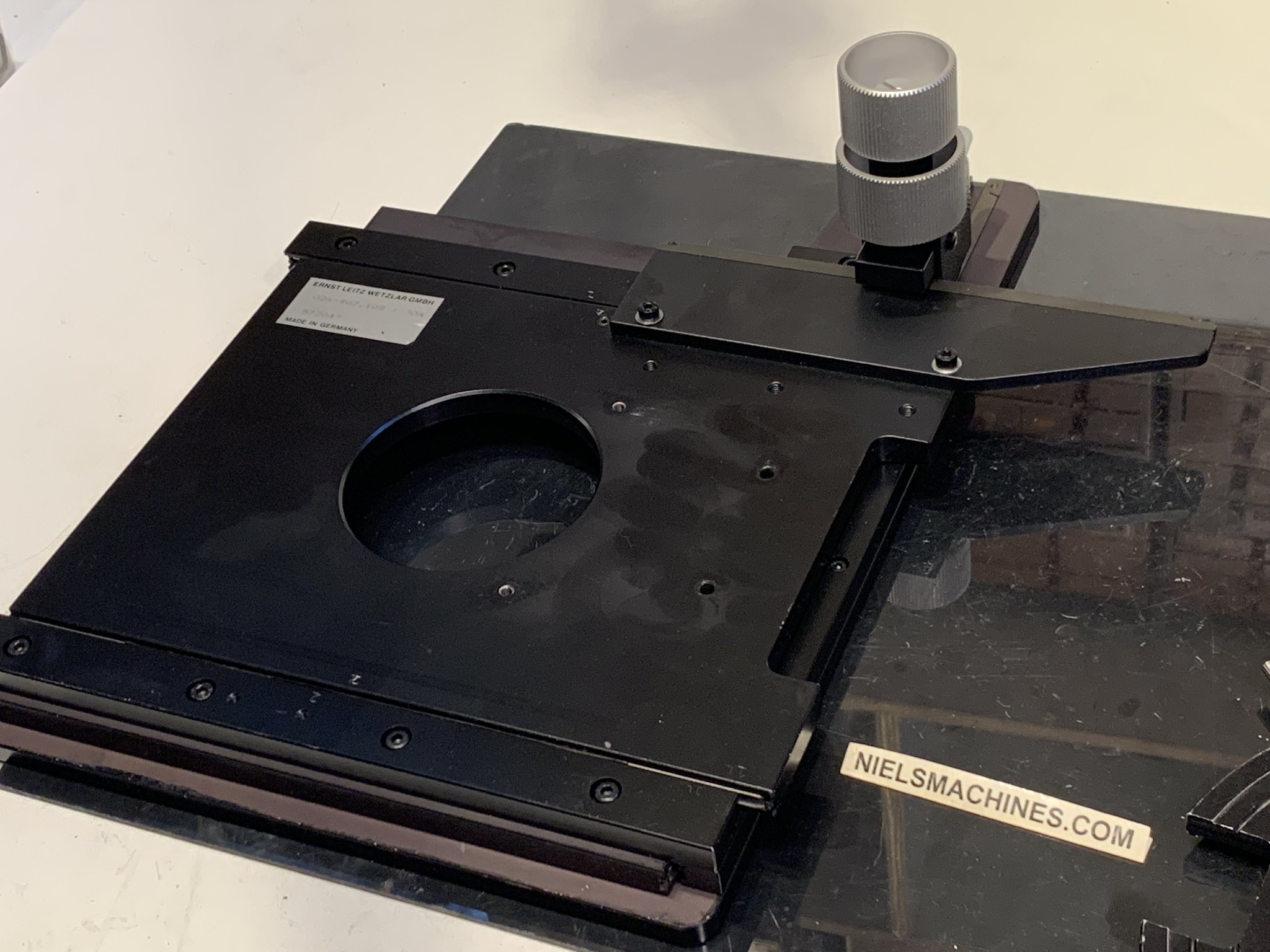 Leica / Leitz Wetzlar Ergolux Microscop Stage XY 026-407.109 / 304 ...