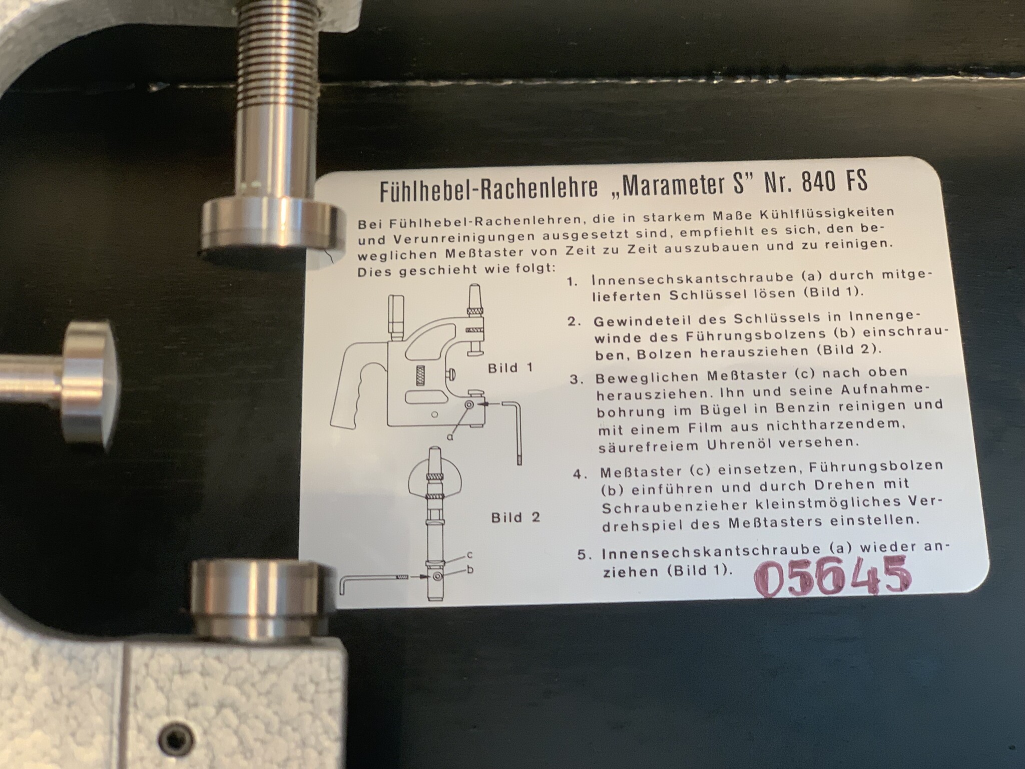 Mahr Marameter Snap Gage S 840 FS 30-60mm - Niels machines