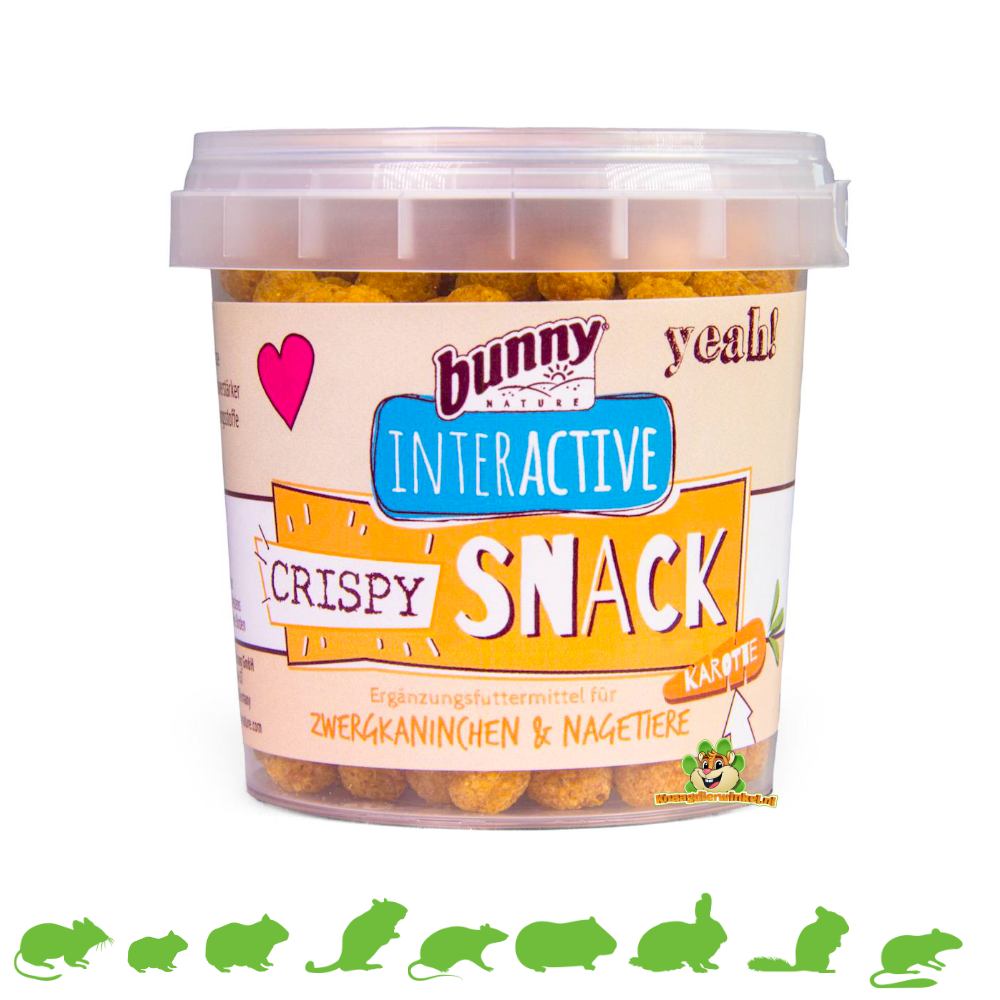 Bunny Nature Knapperige Snack Wortel 25 gram | DRD Knaagdierwinkel