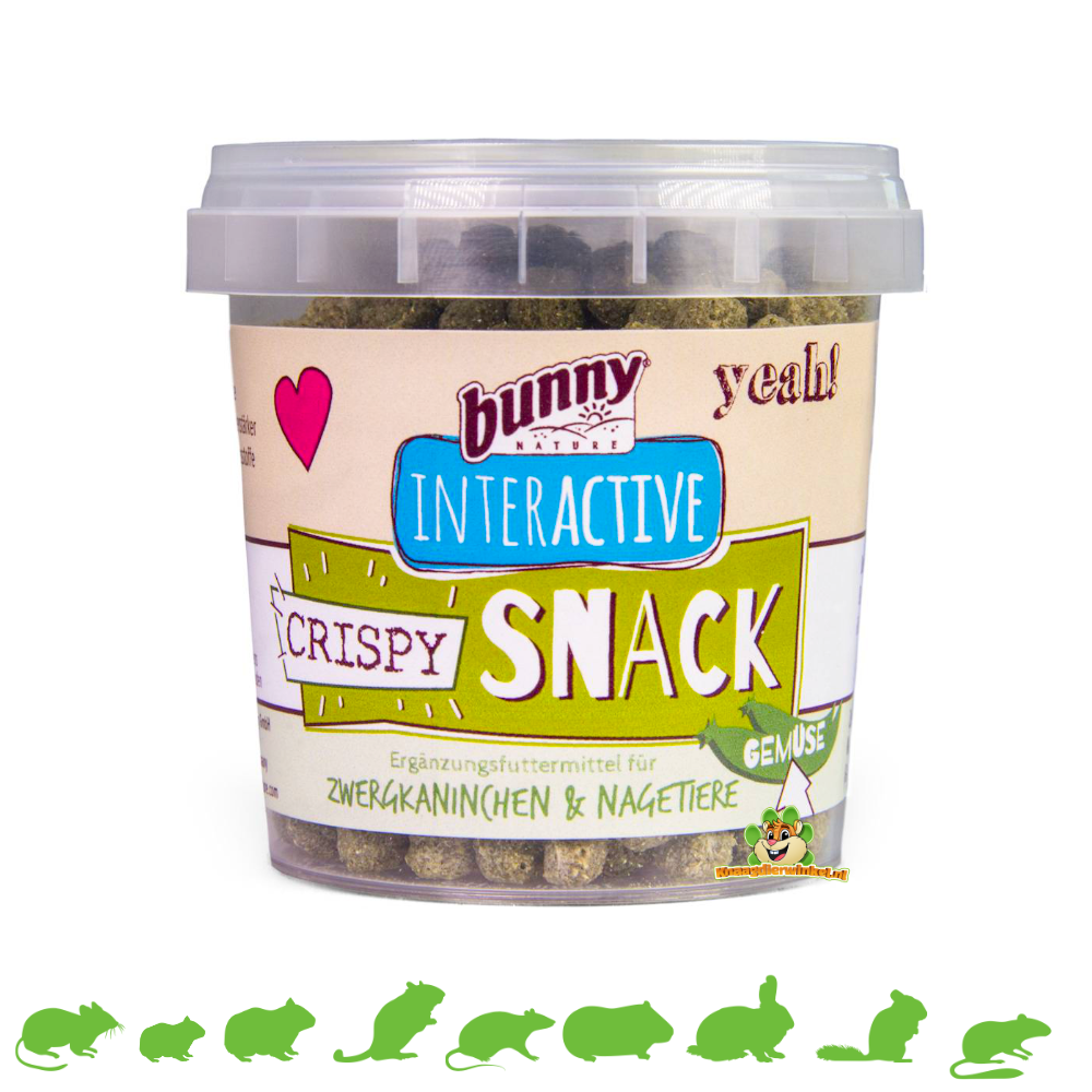 Bunny Nature Crispy Snack Groenten 50 gram | DRD Knaagdierwinkel