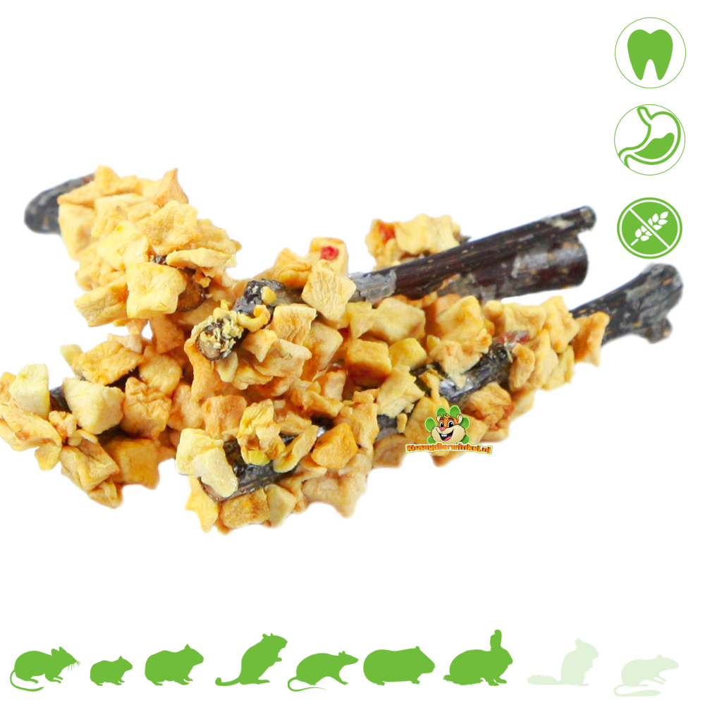 Mr Crumble Knaaghout met Appel | DRD Knaagdierwinkel®